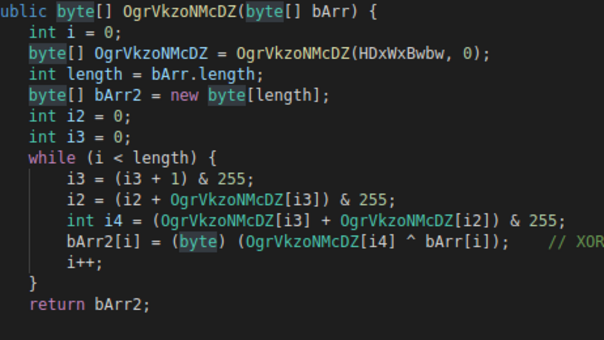 Reverse engineering of the Anubis malware